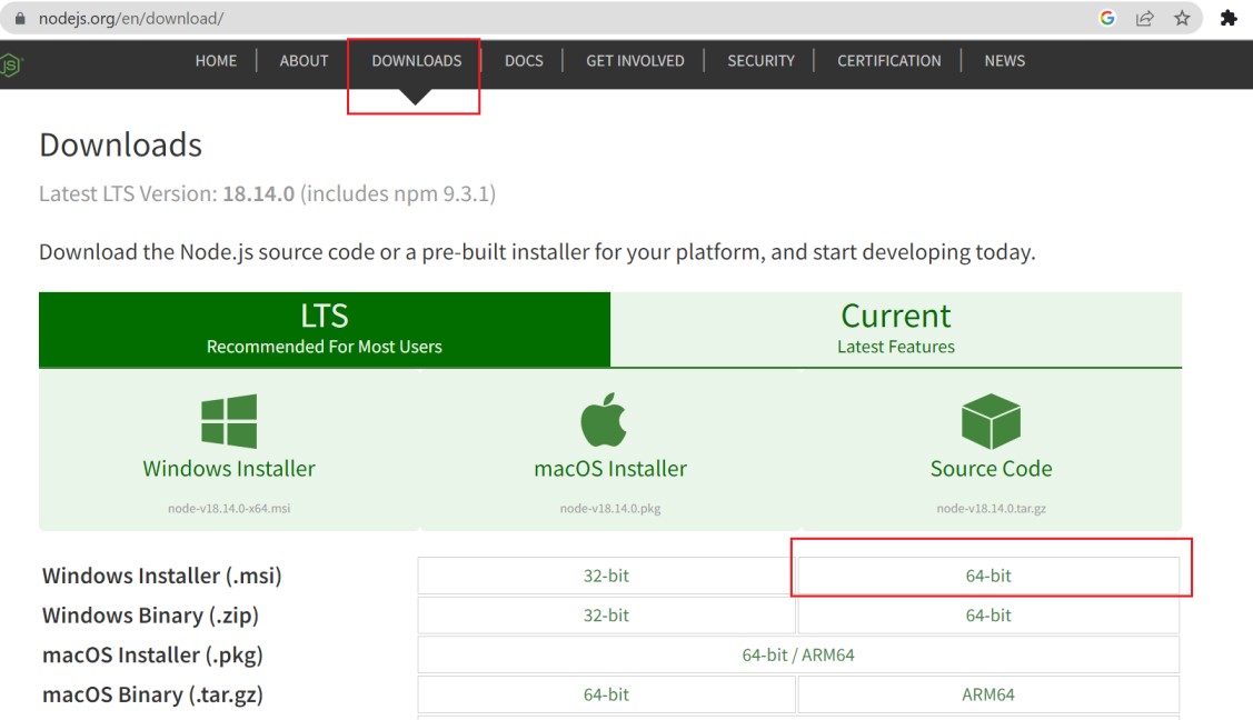 Installing Node.js Software on Windows Machine – ChetasMind