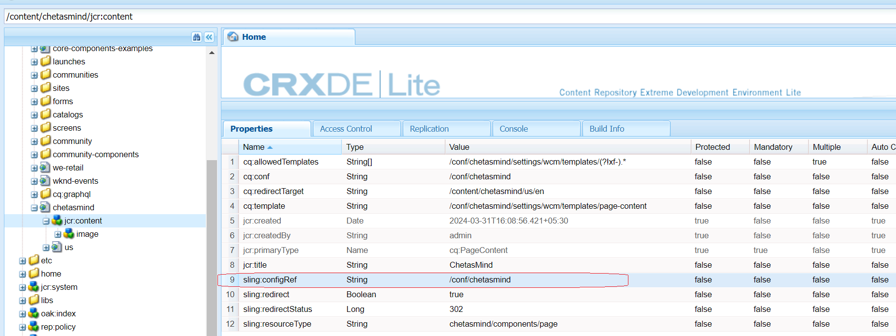 Sling Context Aware Configuration – ChetasMind